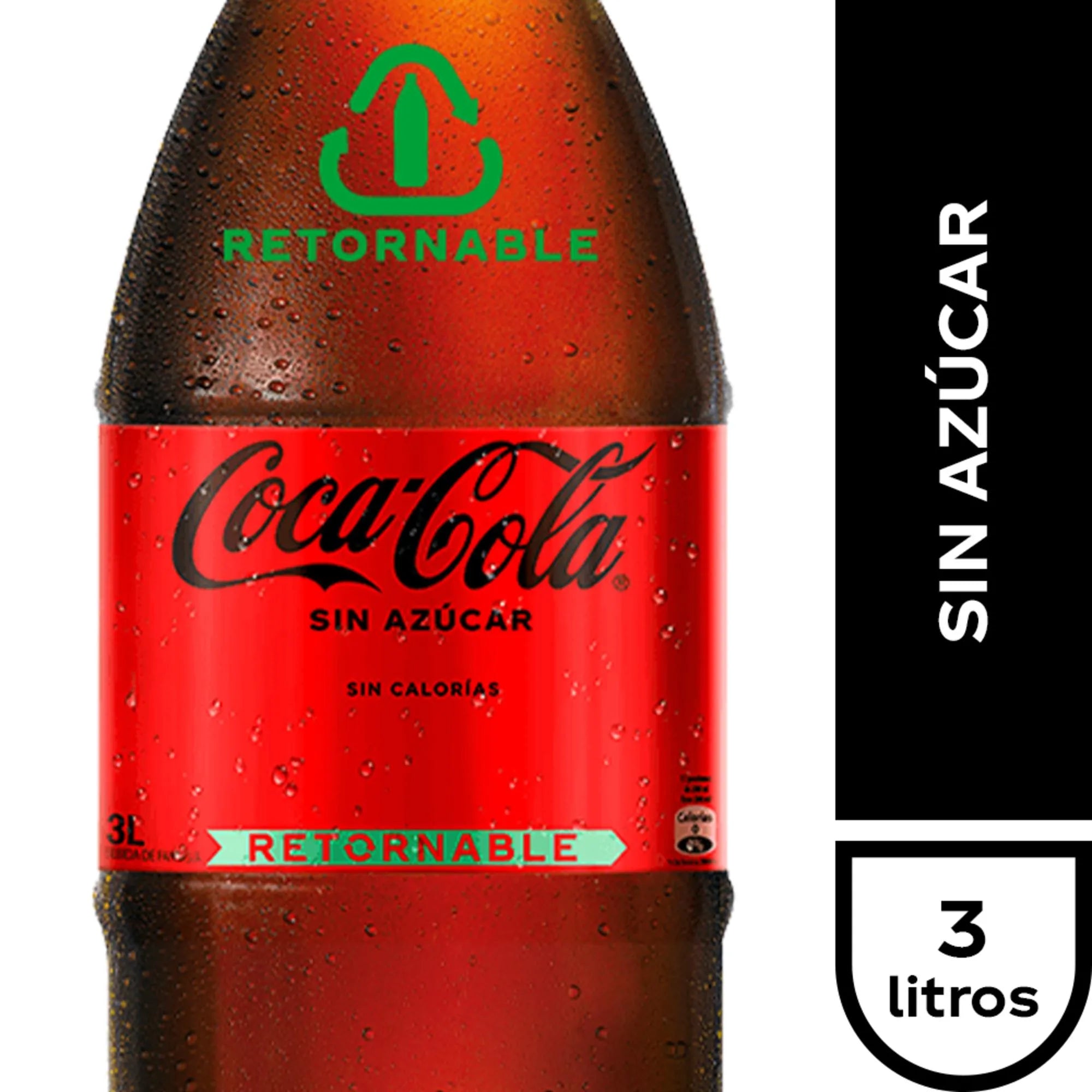 COCA COLA ZERO RETORNABLE 3L – recreominimarket